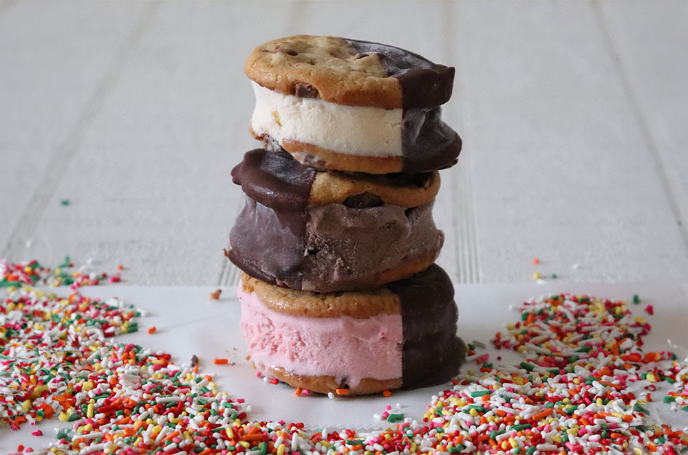 Chocolate-Dipped Ice Cream Sandwiches